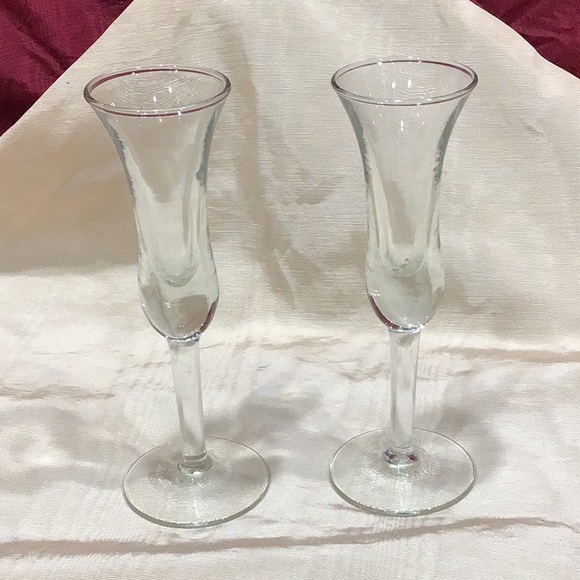 Dining | 2 Vintage Danish Tulip Shaped Cordial Coupe Glasses | Poshmark
